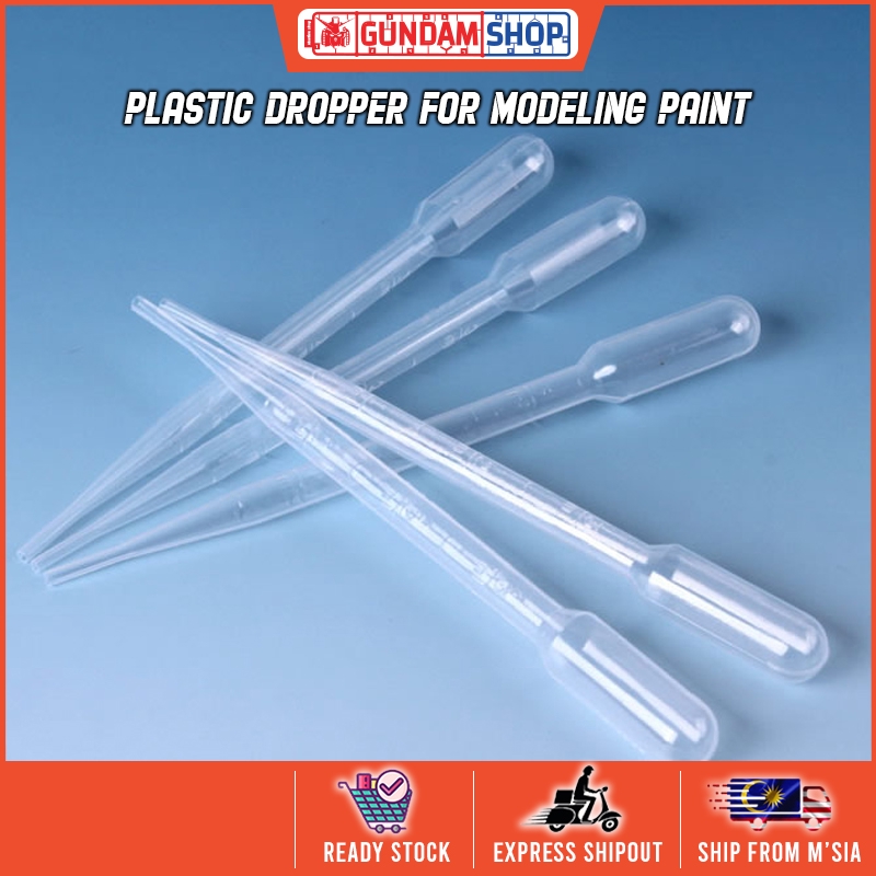 Plastic Dropper for Modeling Paint 3ml x 4 units | Shopee Malaysia