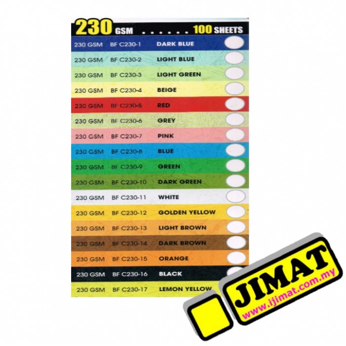 BUFFALO CARD / EMBOSS CARD 230GSM A4 SIZE BINDING COVER Binding Hard ...