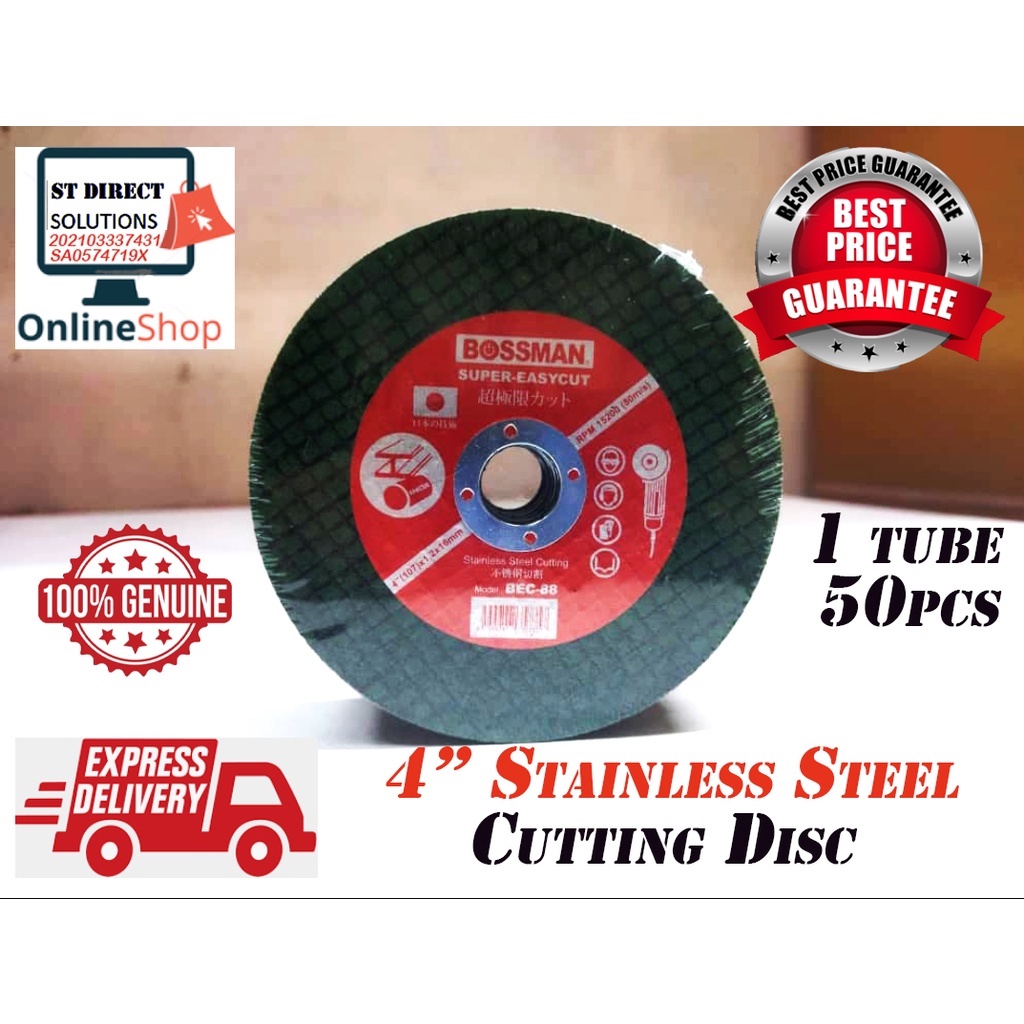4" Stainless Steel Cutting Metal Disc Angle Grinder Grinding Wheel ...