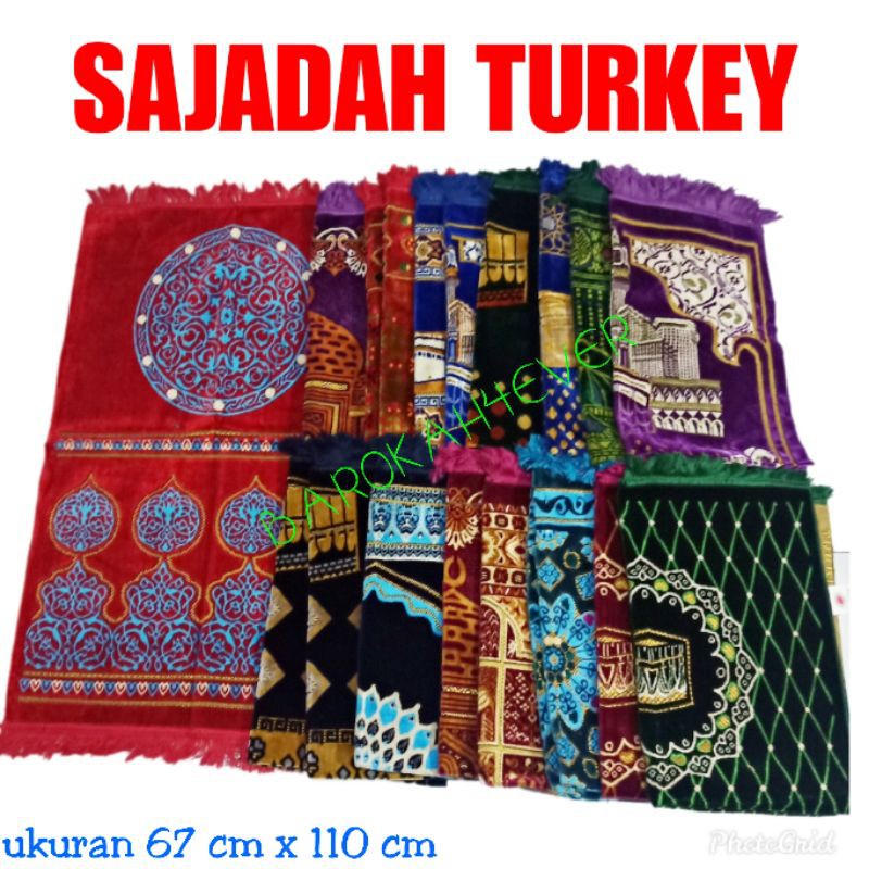 Large Thick Turkish Prayer Mat (Can Choose Color) | Shopee Malaysia