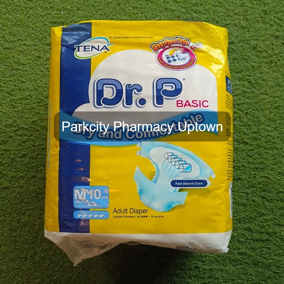 Dr.P Adult Diapers Basic M 10s 0096 | Shopee Malaysia