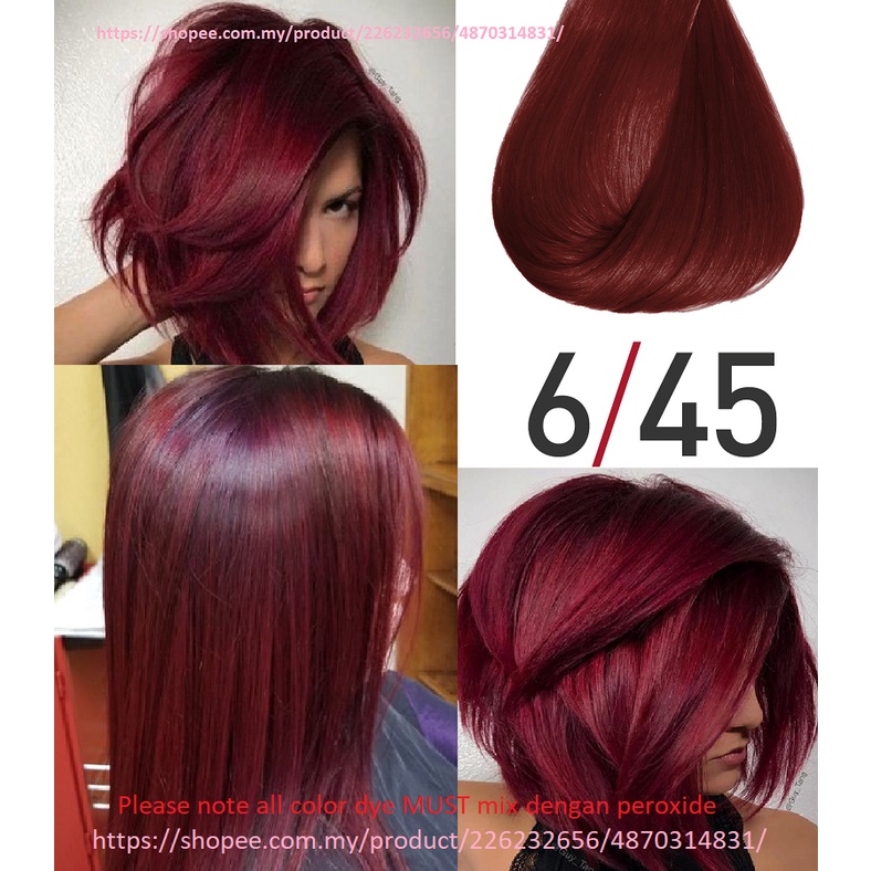 Dye rambut pewarna PEWARNA RAMBUT HAIR DYE COLOUR 100ml/Fashion Hair ...