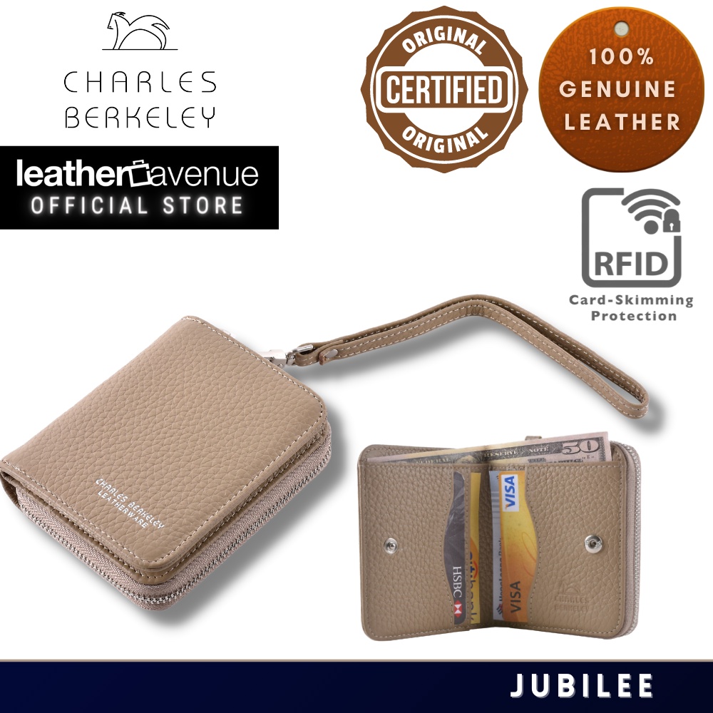 Charles Berkeley Jubilee Genuine Leather Wristband Cardholder Women's ...