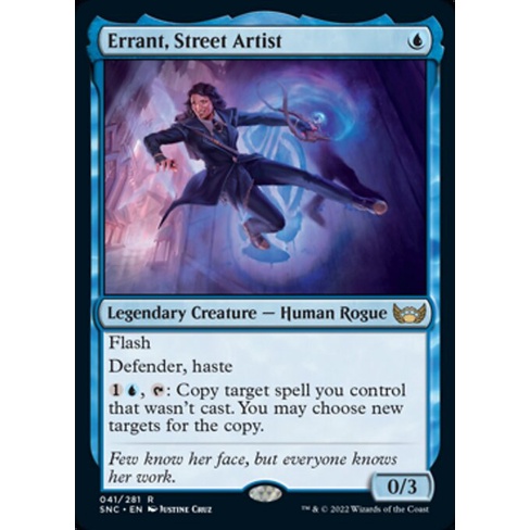 Errant, Street Artist | [SNC][R][{U}][Lgd. Creature][MTG Singles] | Shopee Malaysia