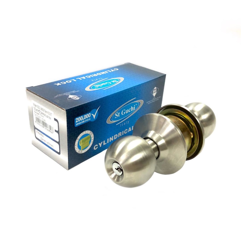 St.Guchi SGCD-9600 Stainless Steel Cylindrical Door Lock Set | Shopee ...