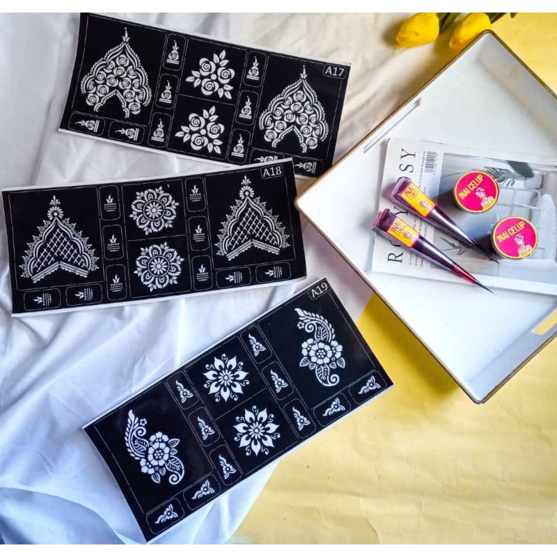 🔥 STICKER INAI REUSABLE MURAH DAN BERKUALITI 🔥 | Shopee Malaysia