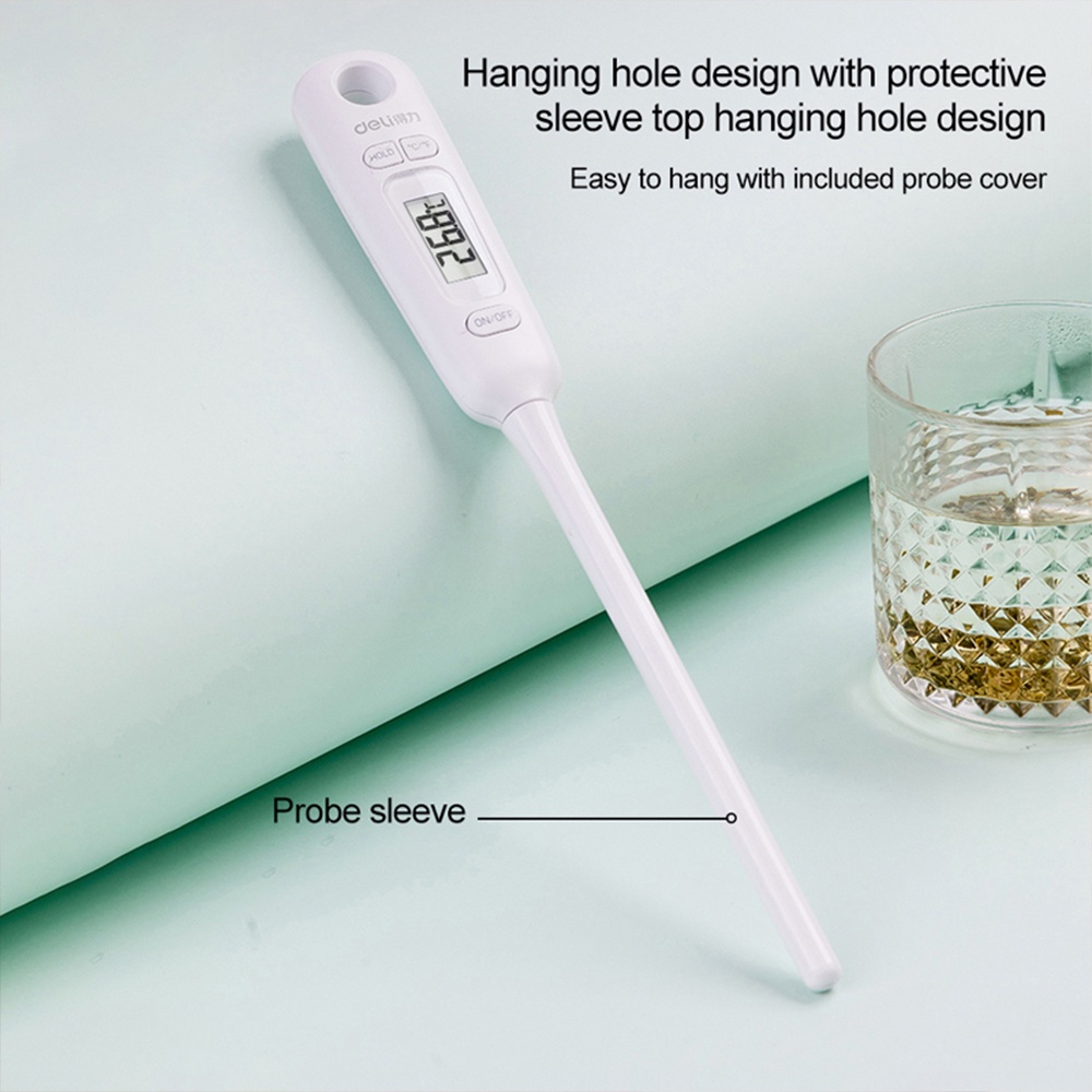 Deli Hygrothermograph Digital Food Temperature Kitchen Thermometer ...