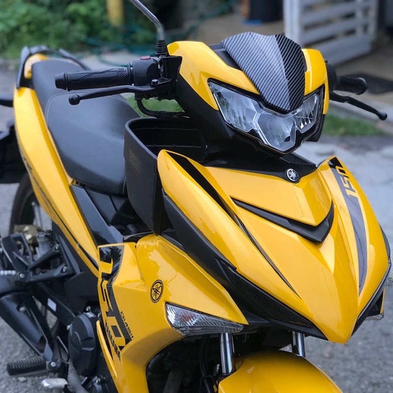 YAMAHA Y15 Y15ZR V2 COWLING VISOR RAINBOW WINDSHIELD Forged Carbon ...