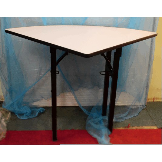 3' x 3' Grey Banquet Table / Triangle Foldable Heavy Duty / (32mm metal ...