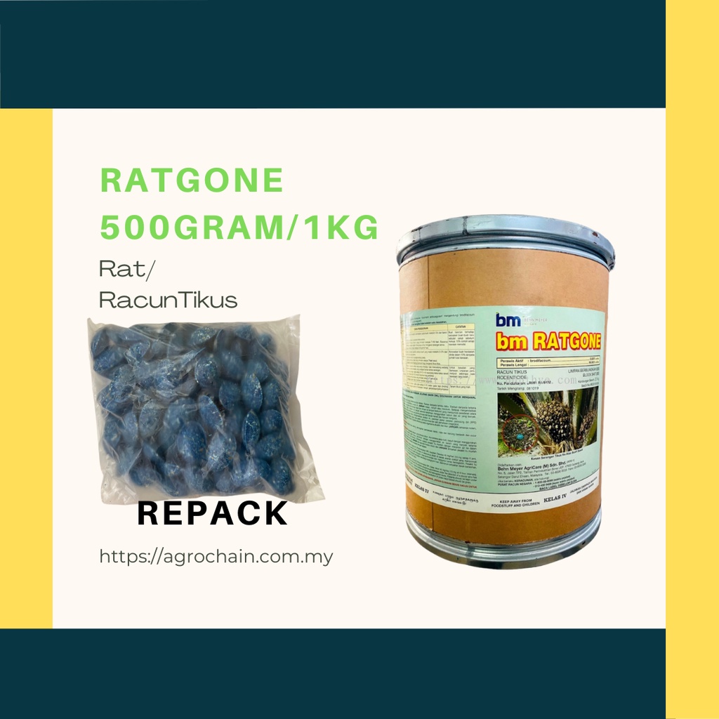 BEHN MEYER - BM RATGONE - 500GRAM/1KG (RACUN TIKUS/老鼠药/RAT) [REPACK ...