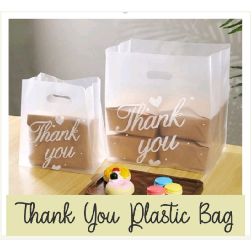 25pcs Transparent Plastic bag baking bread bag thank you storage ...