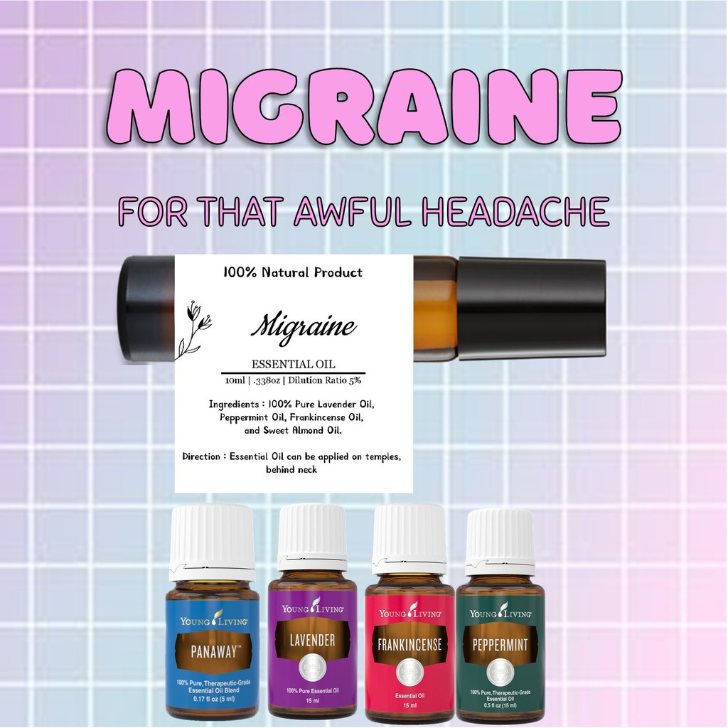 [Free 🎁 & Fast 🚚] Migraine/10 ML Young Living Roller Blend/Headache ...