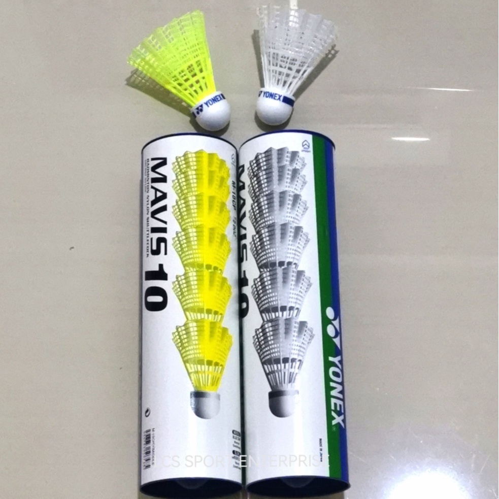 YONEX NYLON SHUTTLECOCKS MAVIS 10 WHITE/YELLOW | Shopee Malaysia