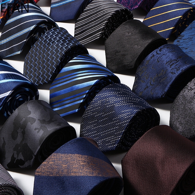 8CM New Classic Polyester Tie Fashion Men's Ties for Wedding Necktie ...