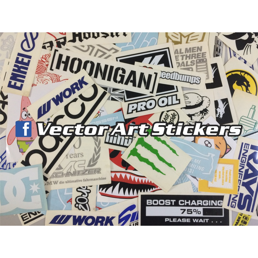 custom design sticker nama/sticker kereta/sticker motor/sticker produk ...
