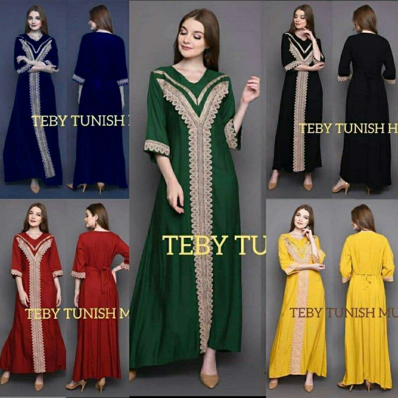 Latest TEBY TUNISH Arabic lace negligee with side straps | Shopee Malaysia