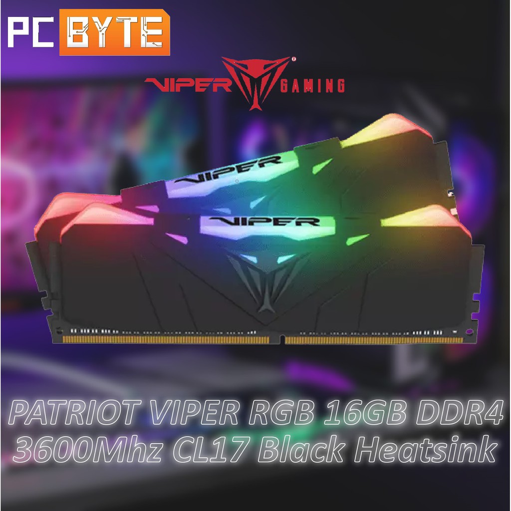 Patriot Viper RGB DDR4 CL17 Gaming RAM (16GB 3600MHz) | Shopee Malaysia