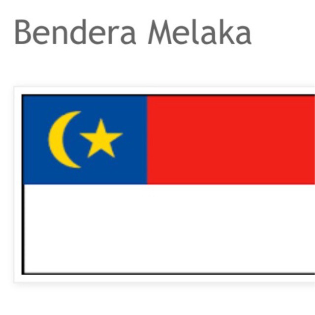 Melaka Flag / Bendera Melaka 2x4 3x6 | Shopee Malaysia