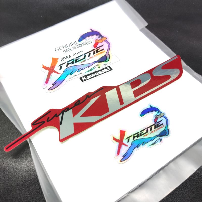 MERAH 2009 Old Red Super Kips Ninja RR Sticker Striping ORIGINAL ...