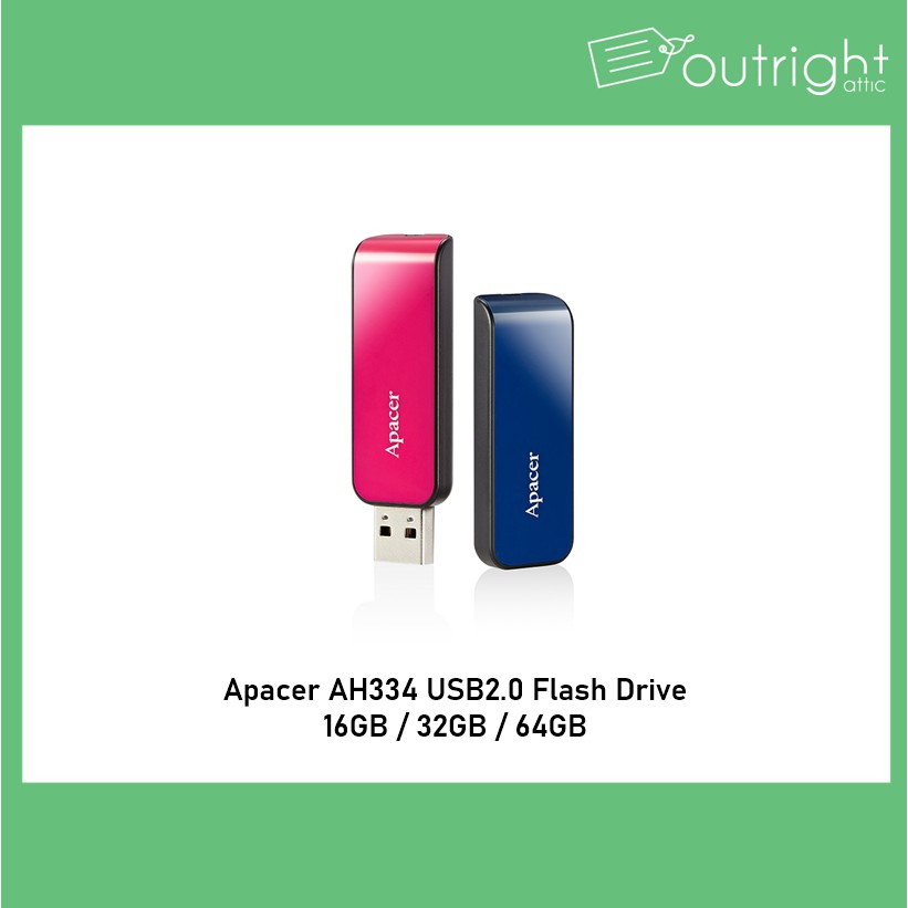 Apacer AH334 USB 2.0 Flash Drive – 32GB / 64GB | Shopee Malaysia