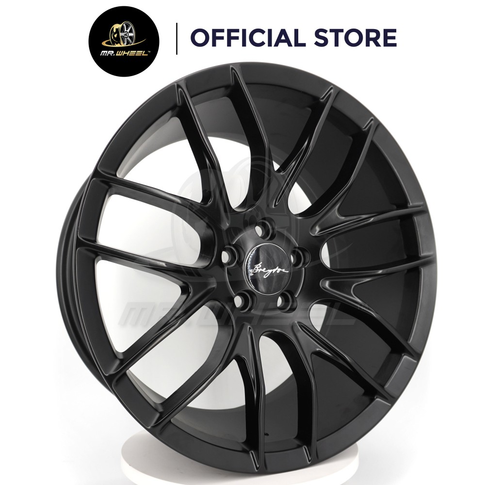 New Sport Rim BREYTON GTS-R 17x8 5x100 8H100/114.3 ET33 Flat Black 17 ...