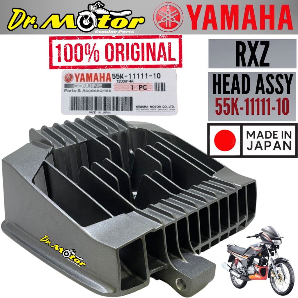 100% ORIGINAL YAMAHA JAPAN RXZ HEAD ASSY 55K-11111-10 MADE IN JAPAN CYLINDER HEAD BLOCK RXZ135 ...