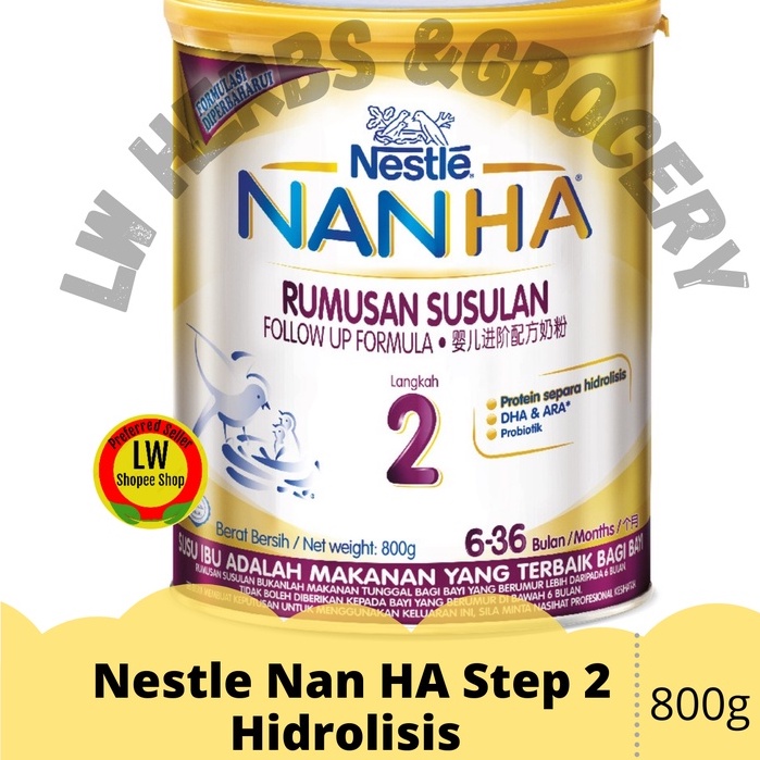 Nestle Nan HA Step 2 Hypoallergenic 800g | Shopee Malaysia