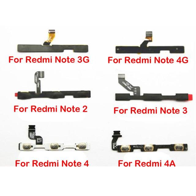 Redmi Note 1 2 3 3g 4g Pro LTE Power On Off Volume Up Down Button Flex | Shopee Malaysia