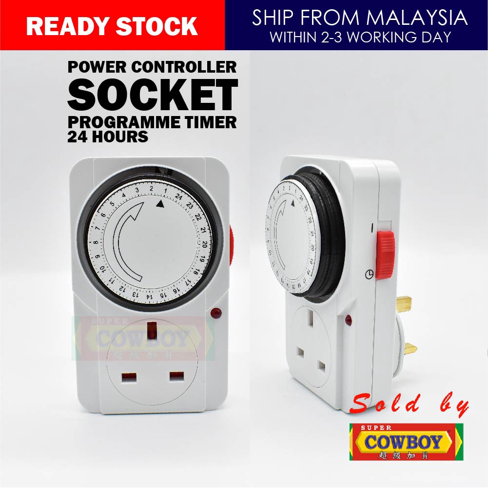 EUROSAFE ES-24HT-1 24 Hours Programme Timer Power Controller Socket ...