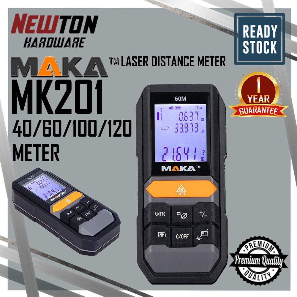 ''MAKA'' LASER DISTANCE METER MK201 (40/60/100/120 METER) | Shopee Malaysia
