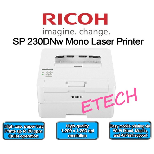 Ricoh SP 230DNw Mono Laser Printer | Shopee Malaysia