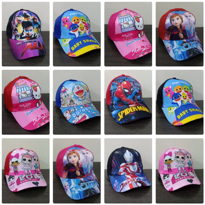 [READY STOCK]🔥 TOPI KANAK-KANAK EJEN ALI SPIDERMAN BEYBLADE HELLO KITTY ...