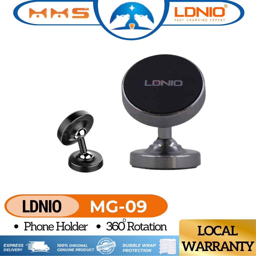 LDNIO Magnetic Car Phone Holder MG08 & MG09 Mini Car Holder with Metal ...