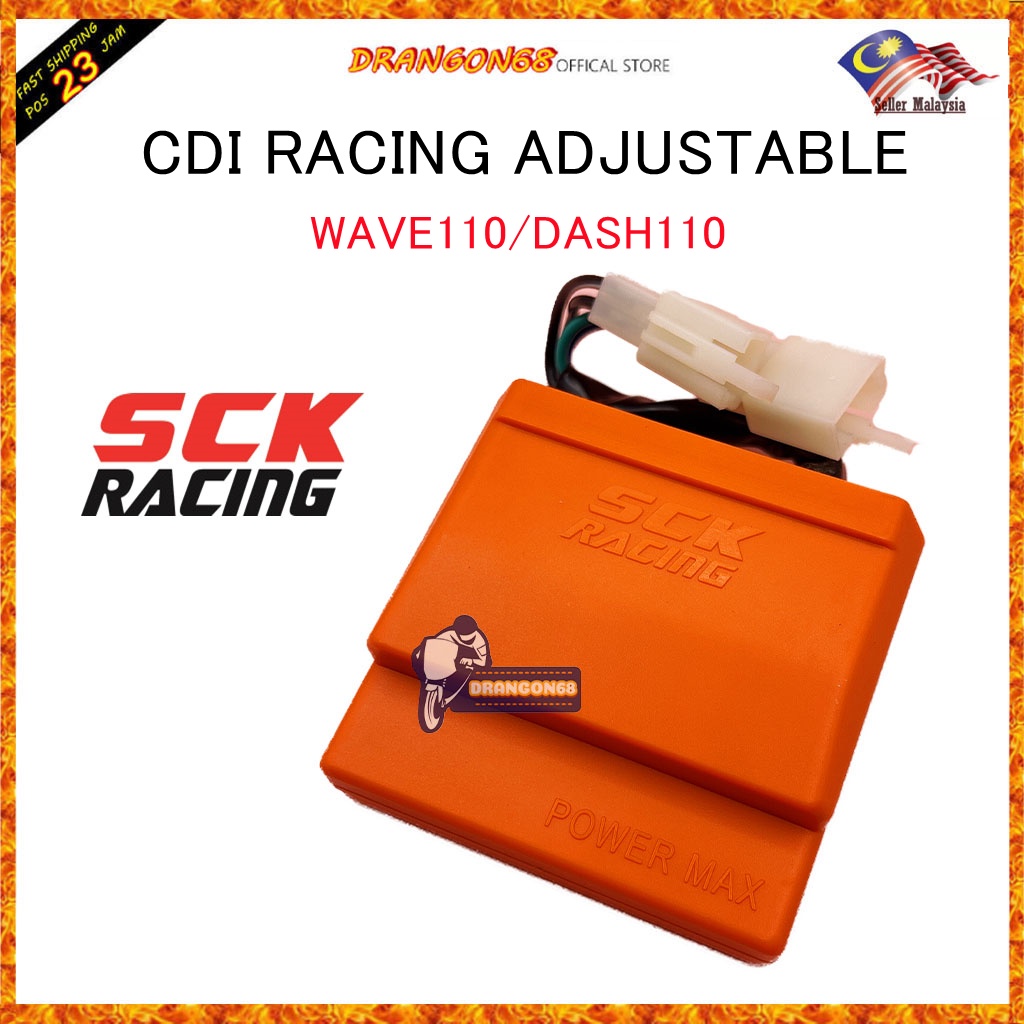 Wave110 SCK CDI RACING ADJUSTABLE HONDA WAVE 110 / Dash110 | Shopee ...