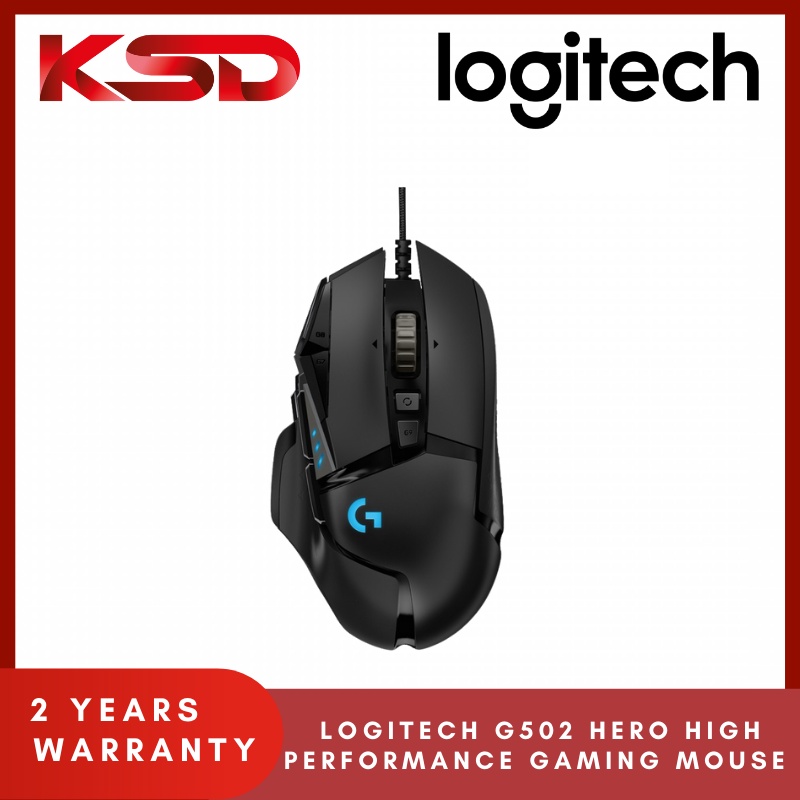 Logitech G502 HERO High Performance Wired Gaming Mouse 910-005472 ...