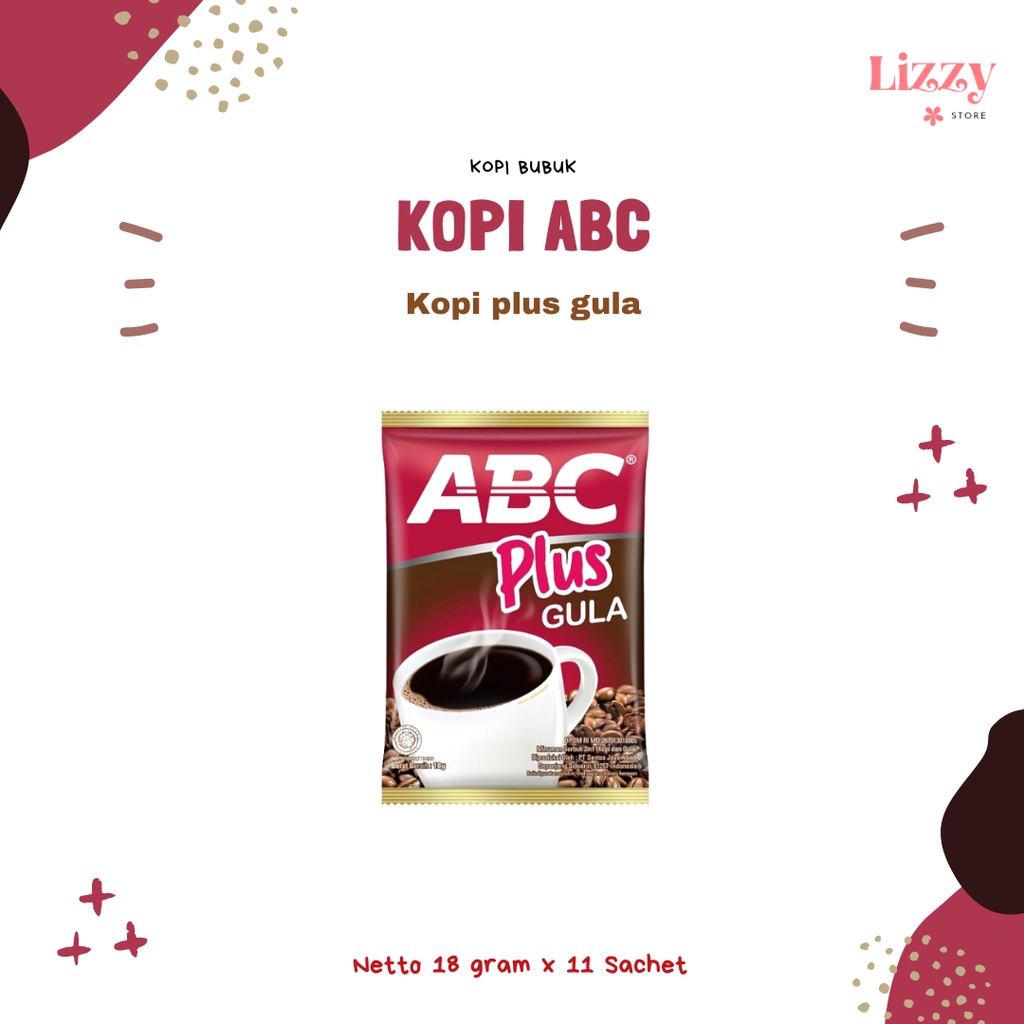 Abc Coffee Plus Sugar Packaging 18gram x 11 Sachets | Shopee Malaysia