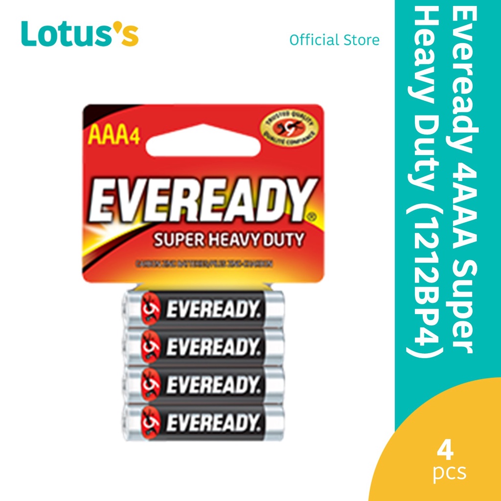Eveready 4AAA Super Heavy Duty (1212BP4) | Shopee Malaysia