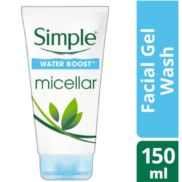 SIMPLE Water Boost Micellar Facial Wash Gel Wash 150ml WT1 | Shopee Malaysia