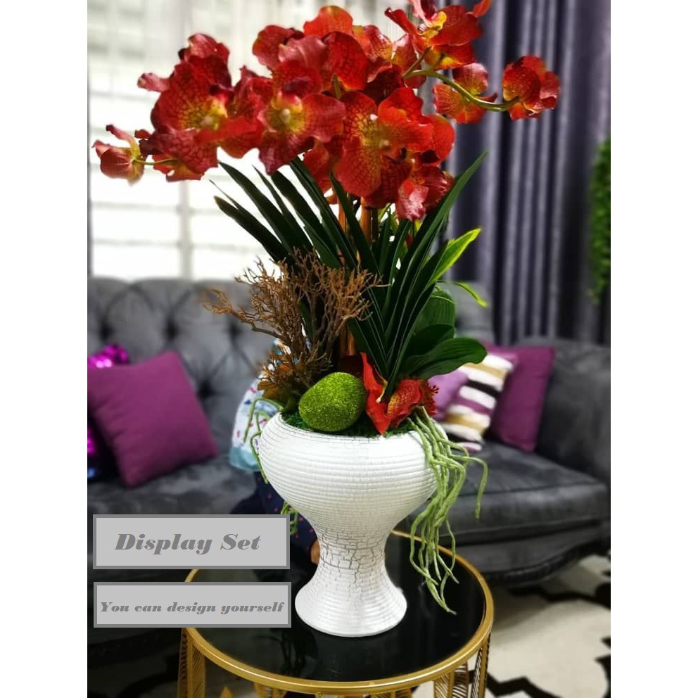 HIASAN BARU PASU SERAMIK UNTUK GUBAH BUNGA ORKID DAN BUNGA ROSE ...