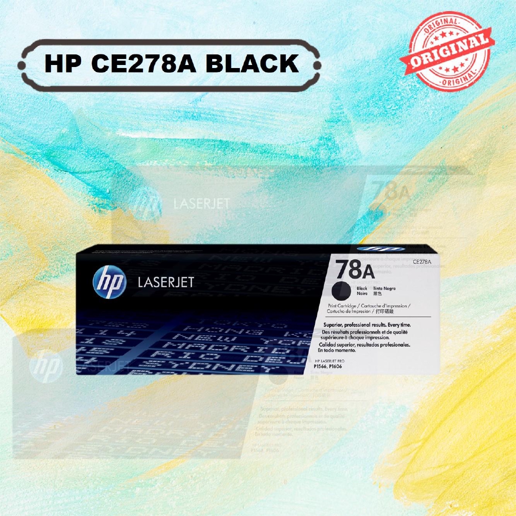 HP GENUINE Original CE278A / CE 278A / 278A - 78A - (Toner Black ...