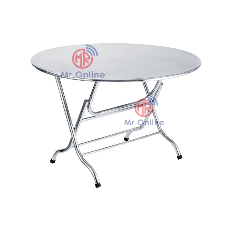 Stainless Steel Foldable Round Coffee Table/ Meja Kopi Bulat/ Meja ...