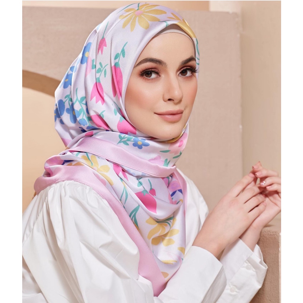 Tudung Bawal Satin Printed | Tudung Raya | Tudung Corak | Ready Stok ...