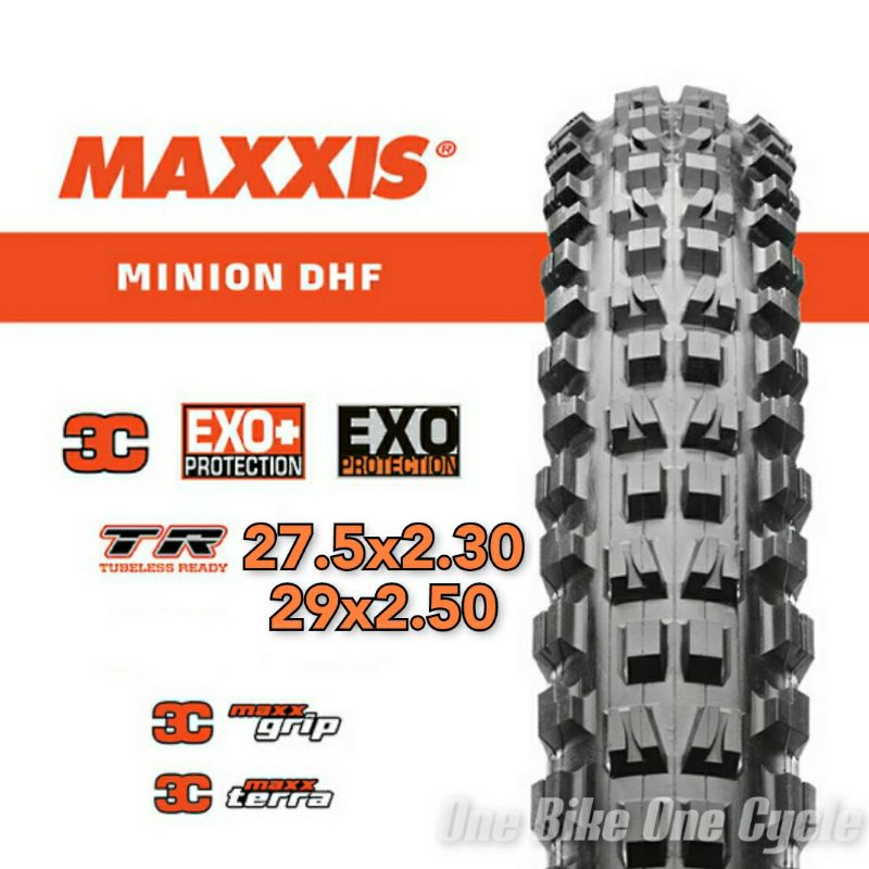 Maxxis Minion DHF 27.5x2.30 / 27.5x2.50 / 29x2.50 3CT EXO TR Enduro MTB Tire | Shopee Malaysia