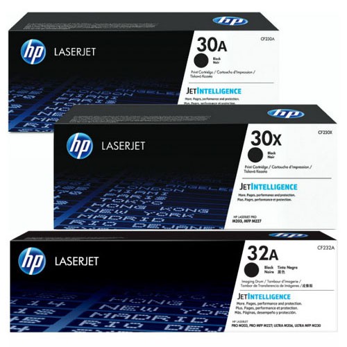 HP 30A - CF230A (Toner) 32A - CF232A (Drum) - LaserJet Pro M203d ...