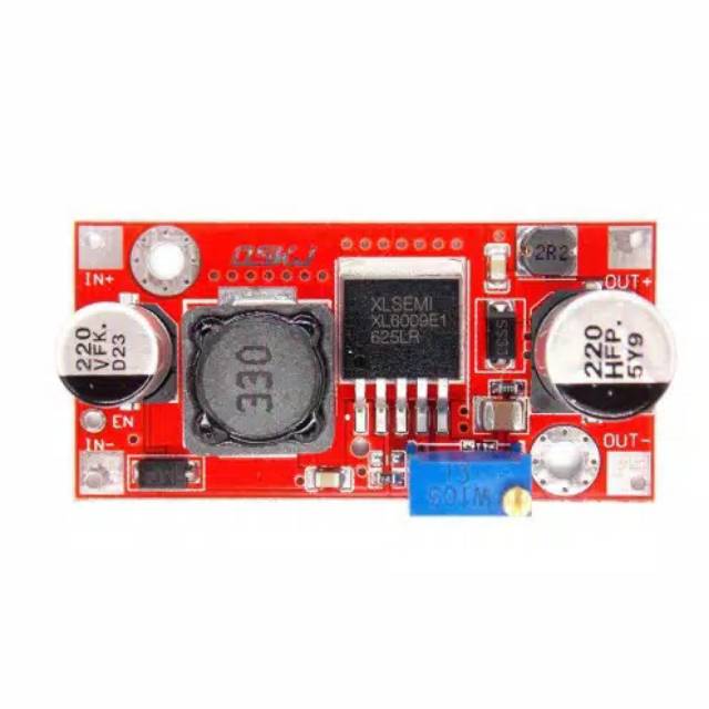 Xl6009 Adjustable Dc-dc Step-up Boost Power Module Red Pcb Dc Voltage ...