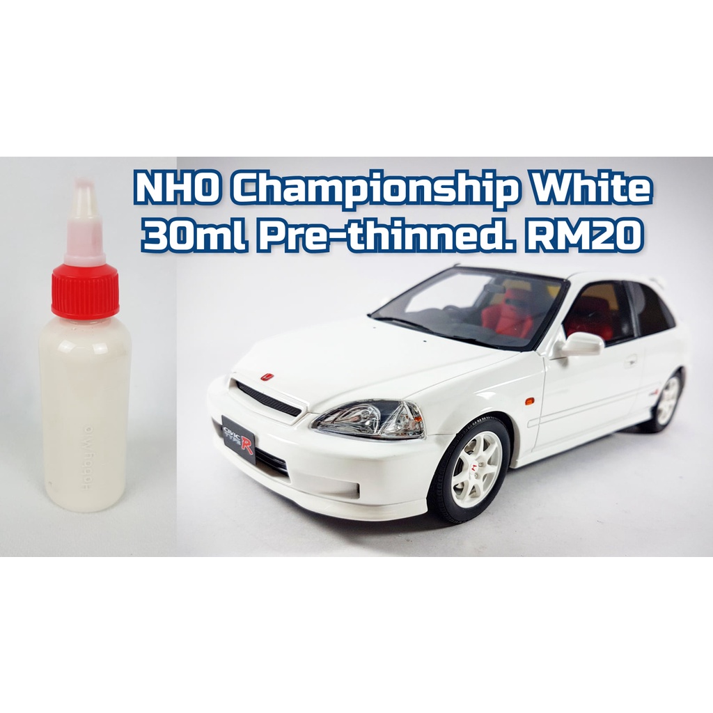 Championship White NH0 Honda Type-R Colour. For Airbursh Paint ...