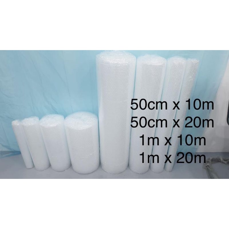 bubble wrap 50cm x 10m /50cm x 20m/ 1m x 10m/ 1m x 20m | Shopee Malaysia
