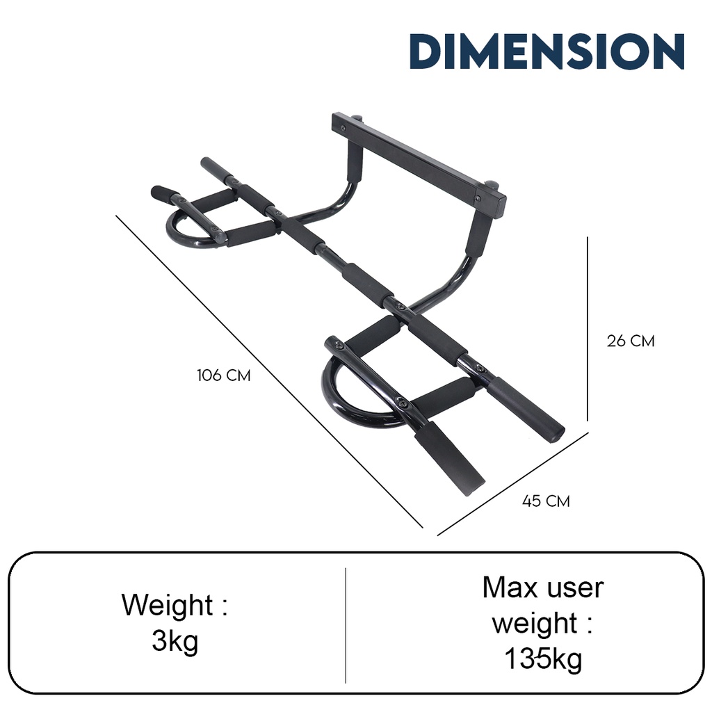 Vigor Fitness Iron Gym Extreme Door Upper Body Workout / Latihan Badan ...