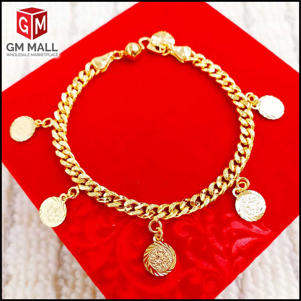 Cop 916 Emas Bangkok Emas Korea GM Mall - Gelang Tangan Papan + Duit ...
