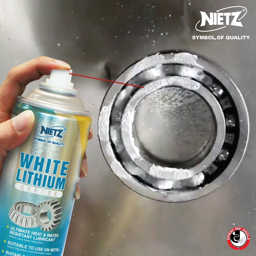 Nietz White Lithium Grease 400ml | Shopee Malaysia